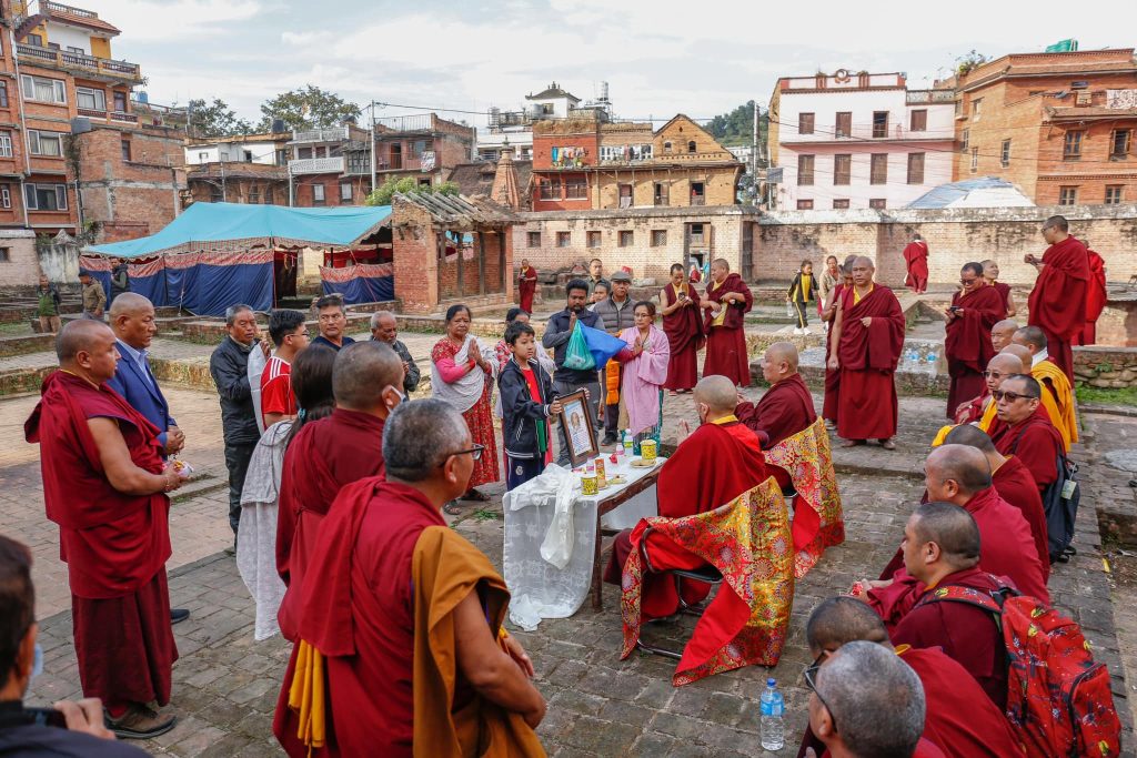 His Eminence Gyaltsab Goshir Rinpoche, along with His Eminence Zurmang ...